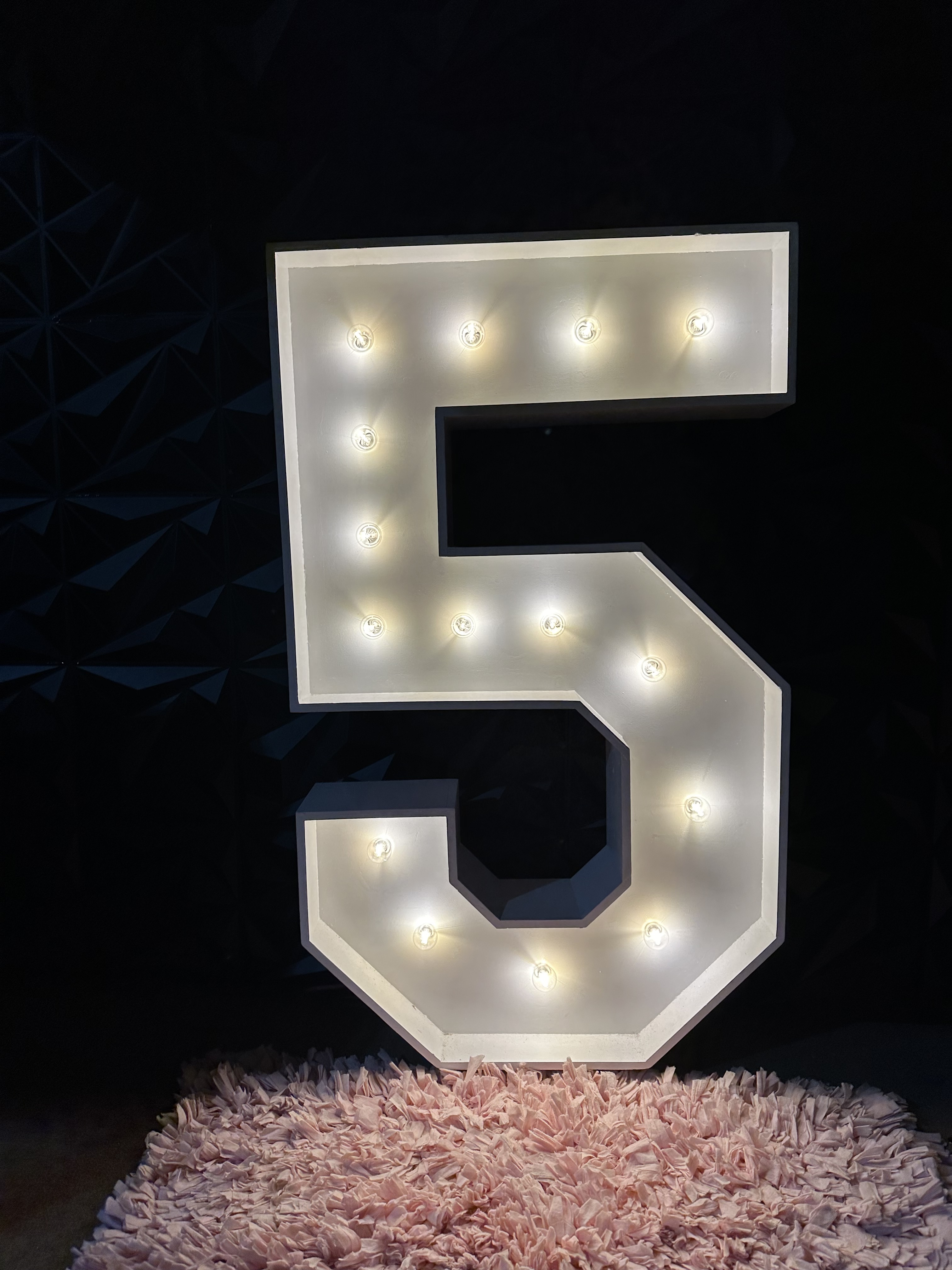 4FT Marquee Number 5 | Tuckers Party Rental West Hartford Connecticut