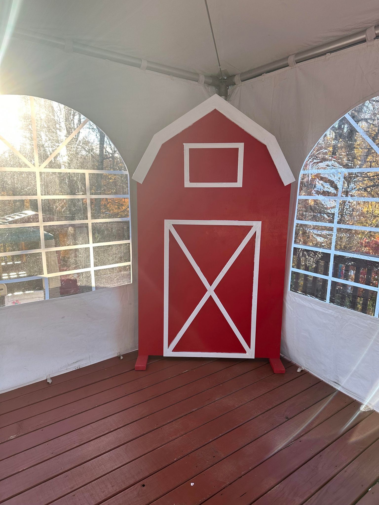 Red Barn Backdrop | Tuckers Party Rental West Hartford Connecticut