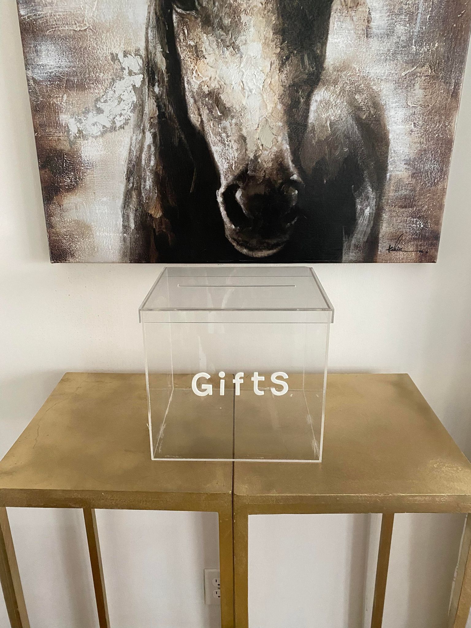 Acrylic Card Box | Tuckers Party Rental West Hartford Connecticut