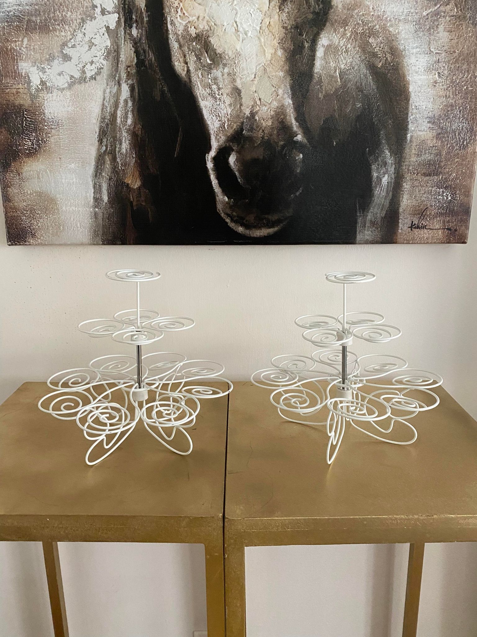 White Wire Cupcake Stand | Tuckers Party Rental West Hartford Connecticut