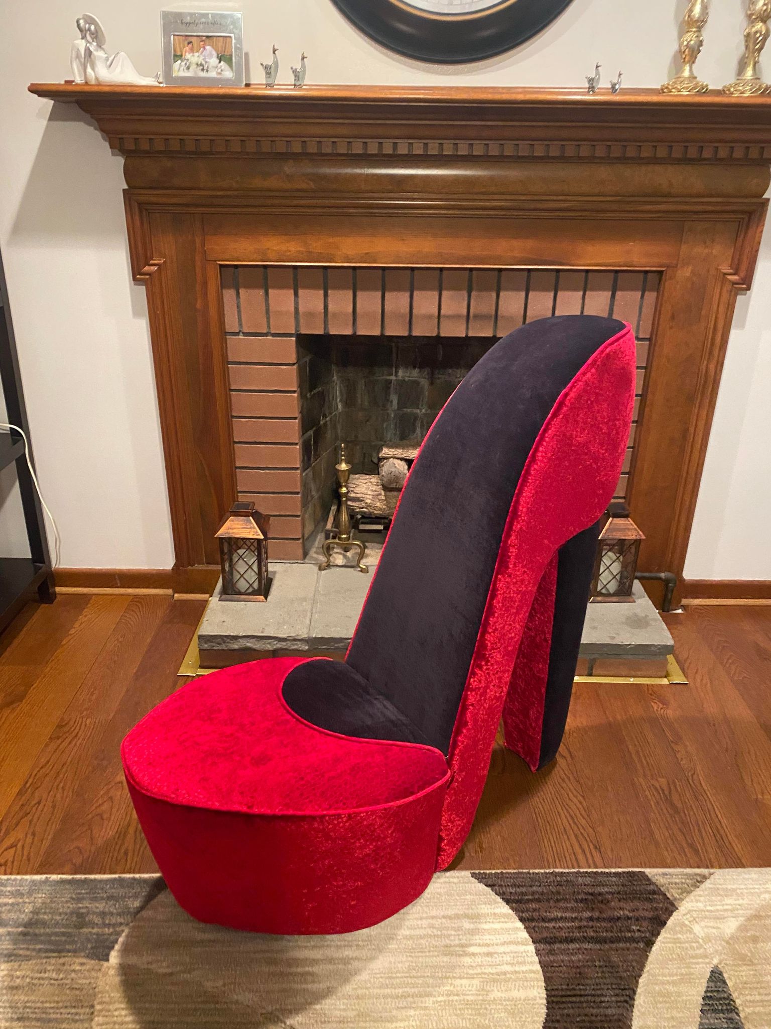 Red High Heel Chair | Tuckers Party Rental West Hartford Connecticut