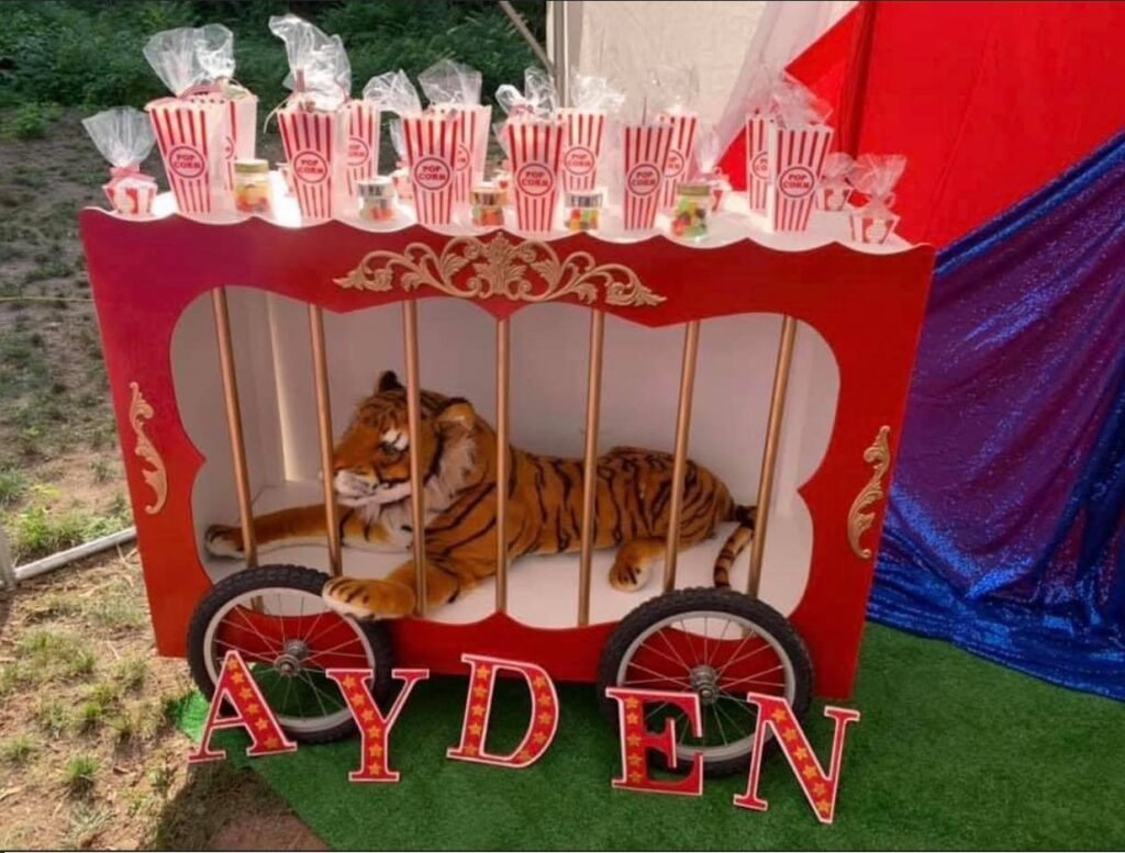 circus-table-with-tiger-tuckers-party-rental-west-hartford-connecticut