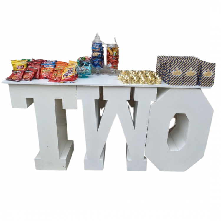TWO Letter Table | Tuckers Party Rental West Hartford Connecticut