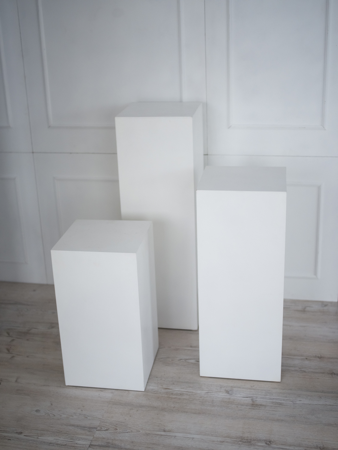 MINIMAL WHITE plinth 100 cm | VELVET