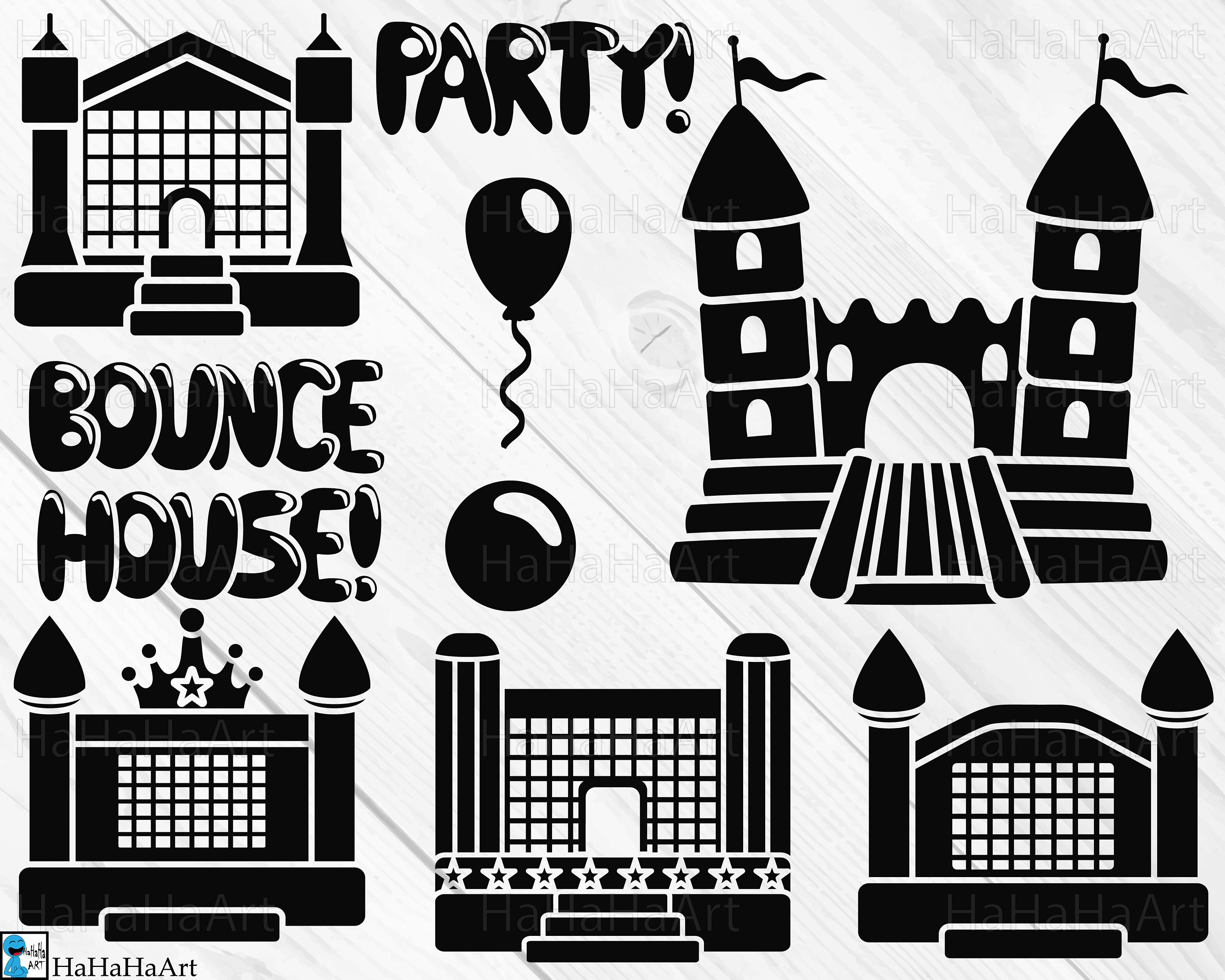 Bounce house and art panels | Funjumphouses
