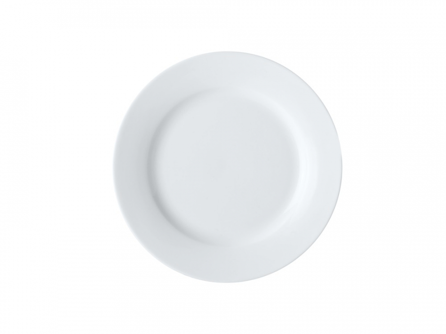 White Basics Rim Side Plate - 19cm | Trinkets Party Hire - Knysna