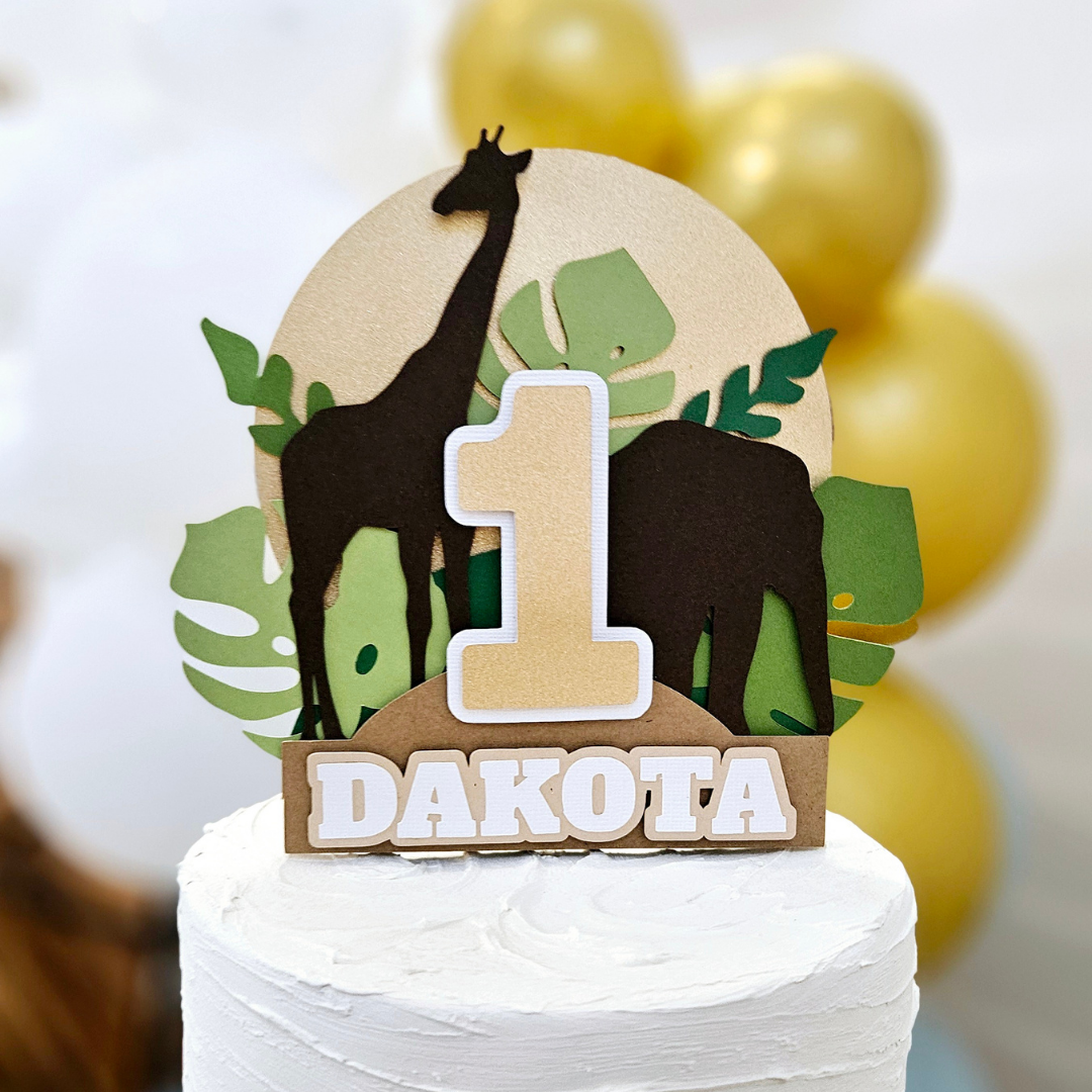 Safari Cake Topper | Sequin Sky Celebrations | Lower Mainland Kids ...