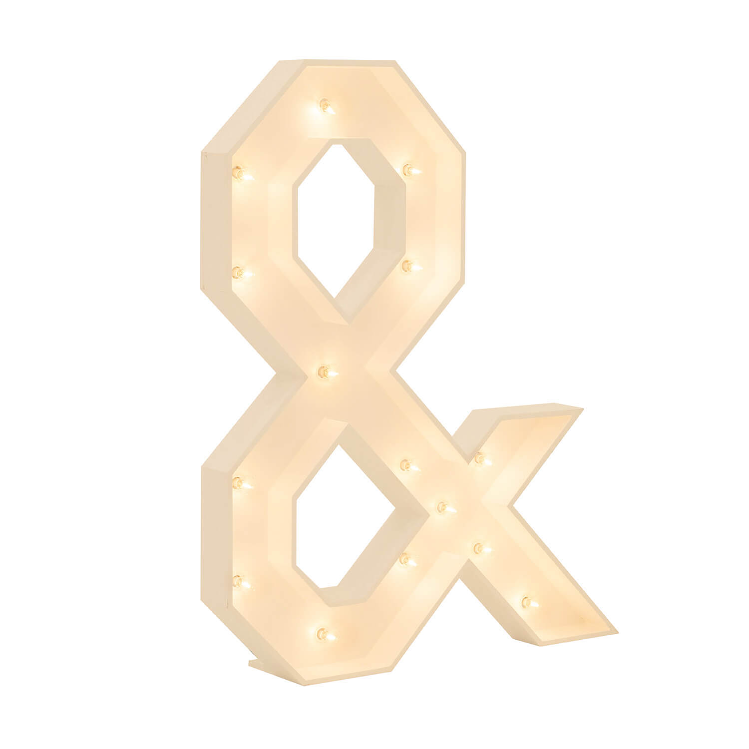 3' Marquee Light Up Symbol '&' | Backyard Events Rental