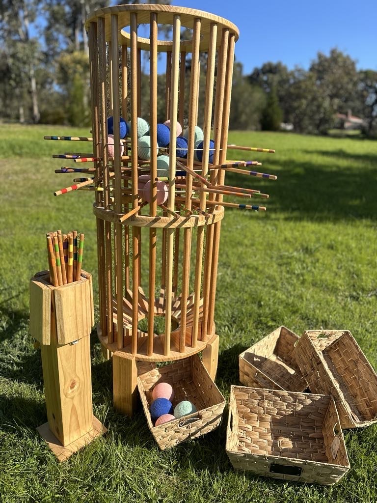 Giant Kerplunk | Rustic Game Rentals