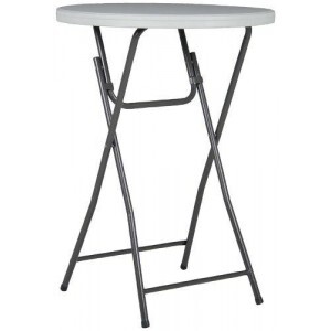 30' Plastic Cocktail Tables | RYBO Tent & Event Rentals
