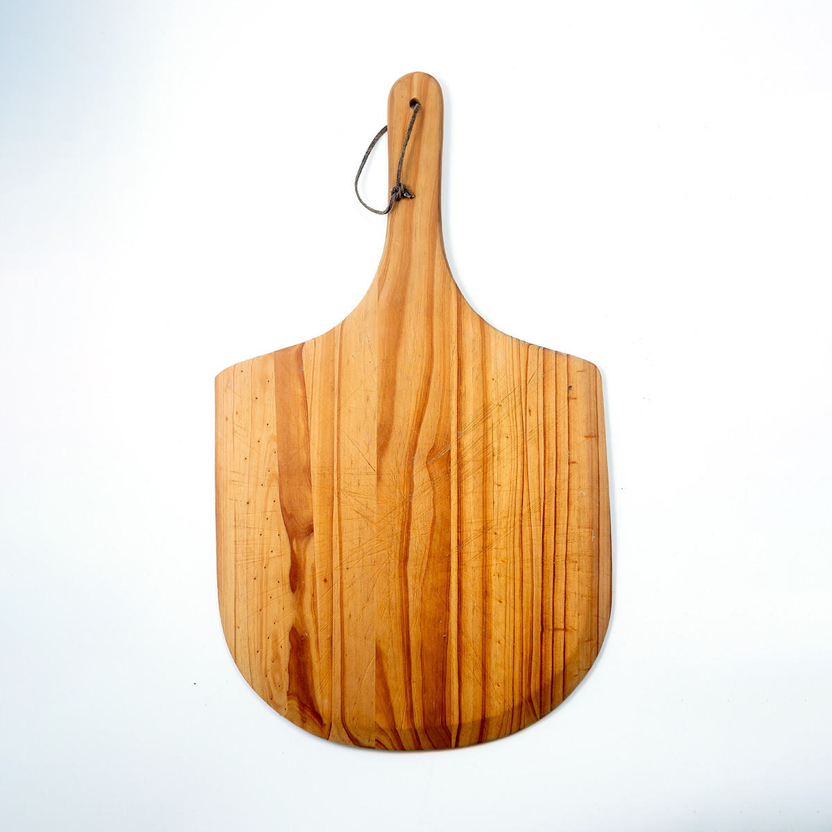 Wooden Pizza Paddle with leather strap - | Prop Haulin