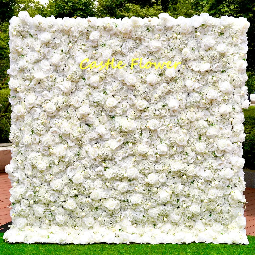 White Flower Wall | Gonzales Party Rentals