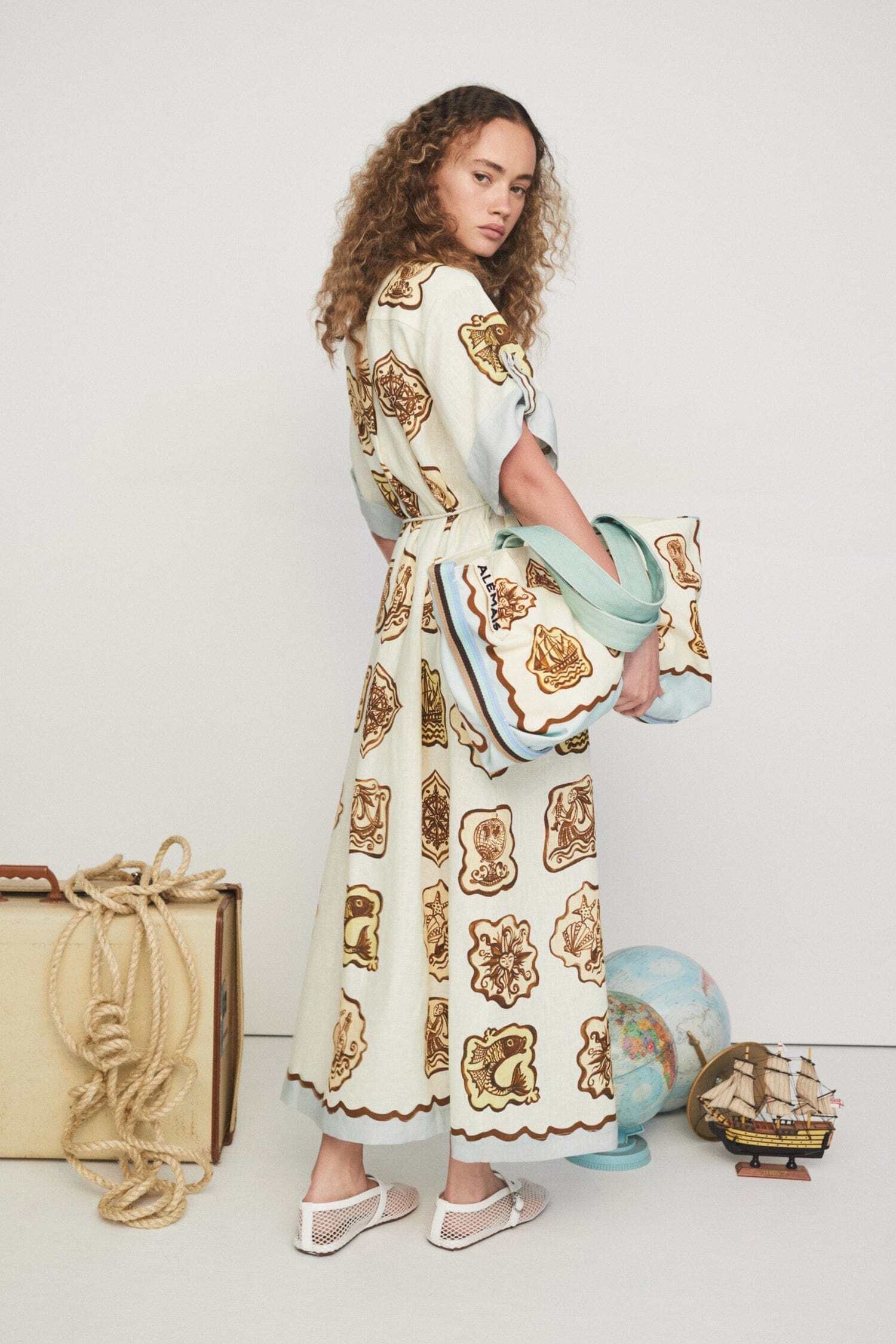 Alémais Relic Set - Shirtdress and Tote | Conscious Curations