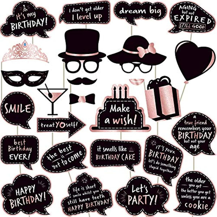 Hint of Pink Photo Booth Props | Memories
