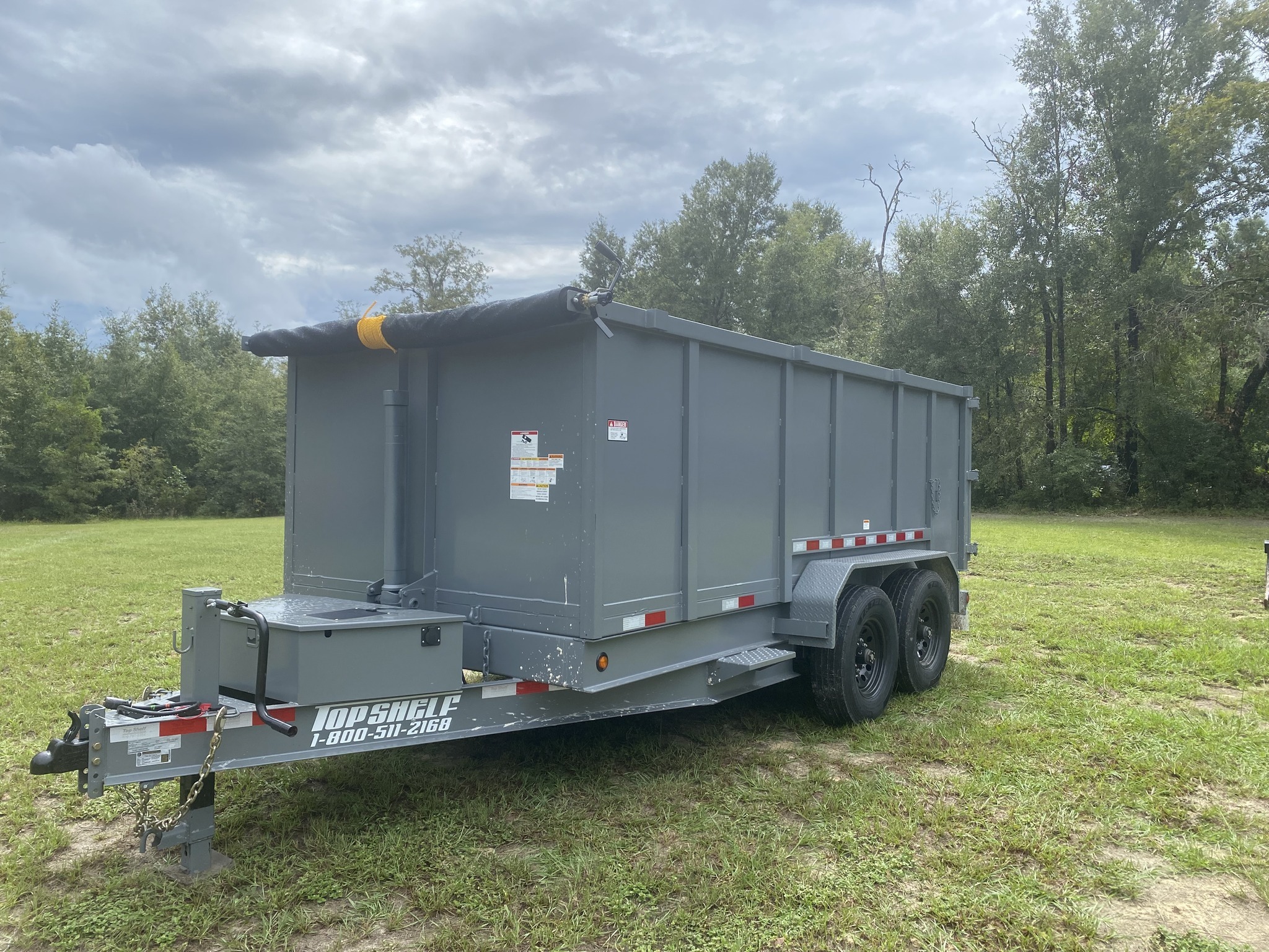 7x14 Dump Trailer 4ft Sides | Trailers For Rent