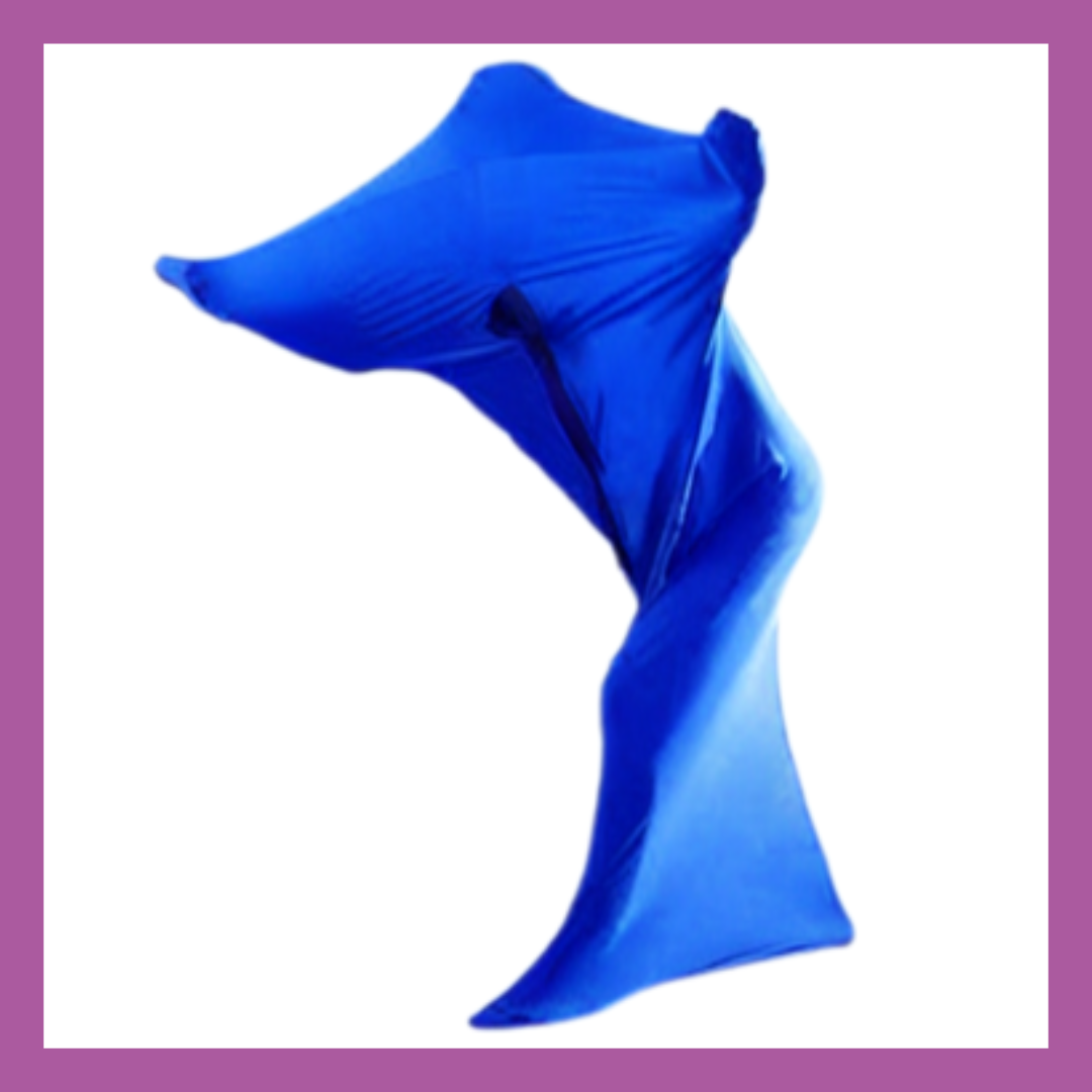 GYM 104 Blue Stretchy Body Sox - M | Gympanzees Lending Library