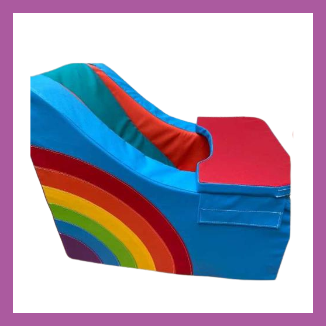 GYM 225 Softplay Rainbow Chair | Gympanzees Lending Library