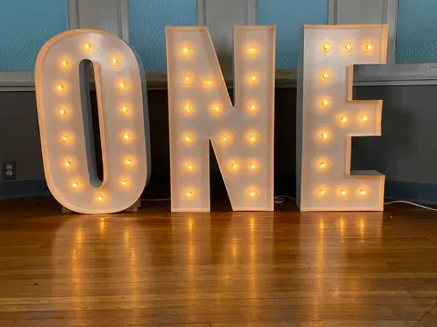ONE Marquee Letters | First Birthday Decor | DFW METROPLEX | OCCASIO ...