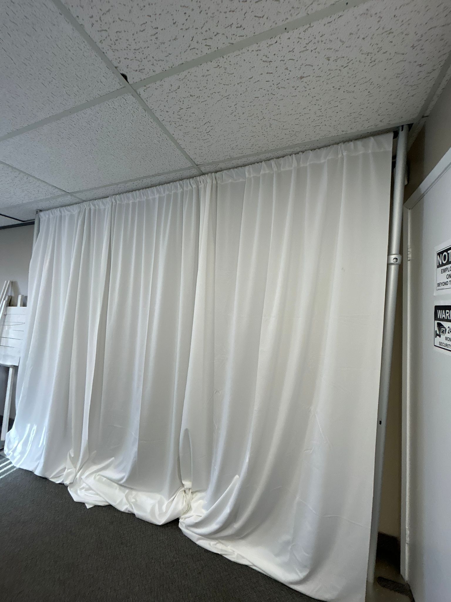 10x20 ft White Backdrop | Event Vibes Inc. | Event Rentals Canada