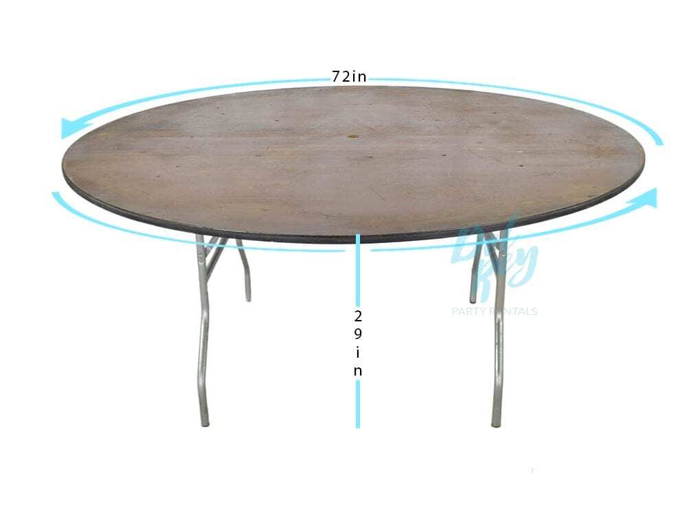 72 inch round table | We Got The Party