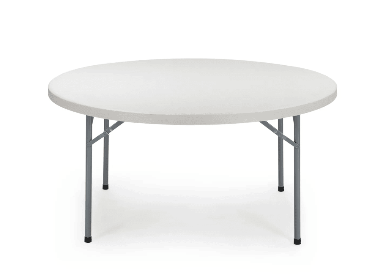 6-Foot Round Folding Table Rental - Seats 8 - Sacramento & Elk Grove ...