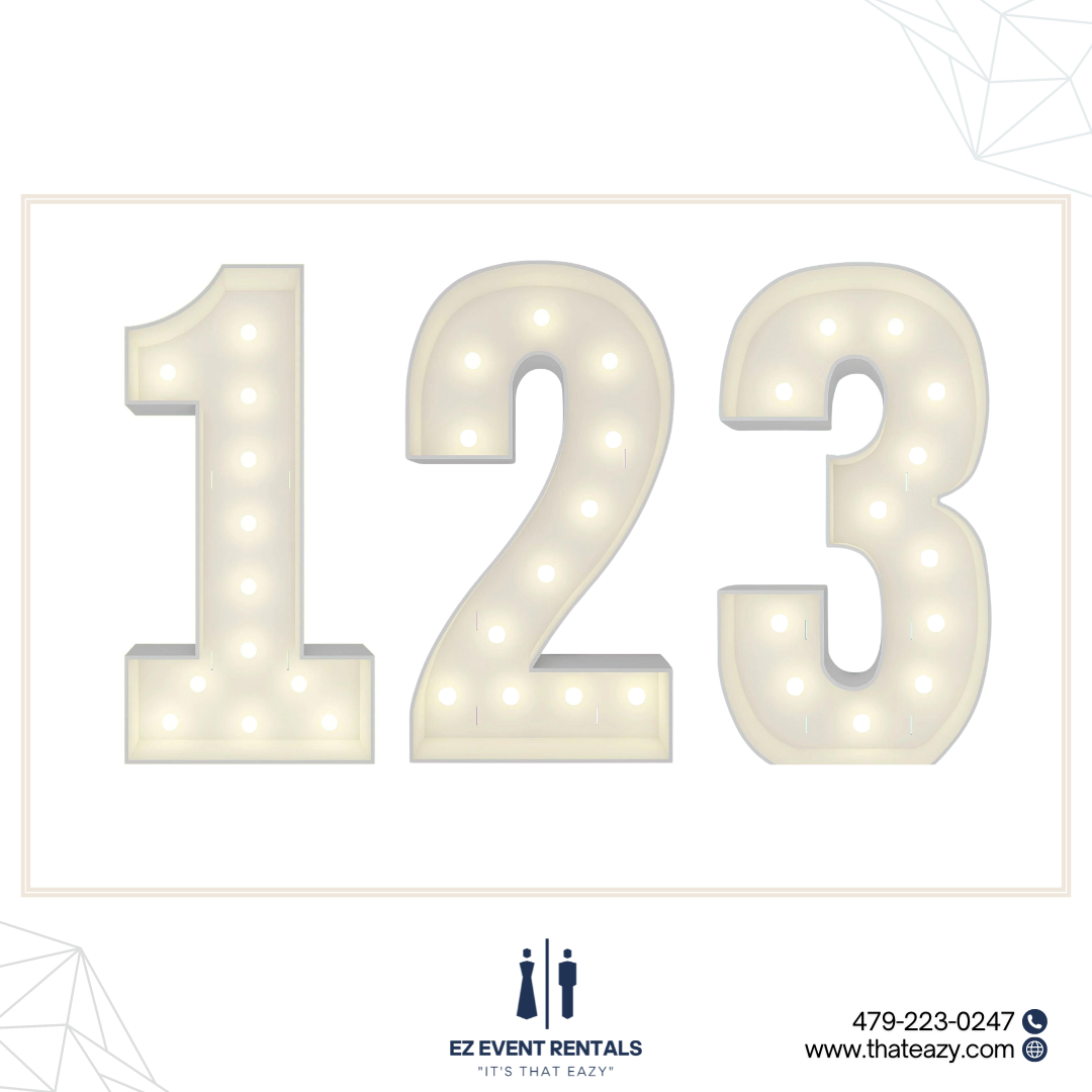 Marquee Numbers | EZ Event Rentals