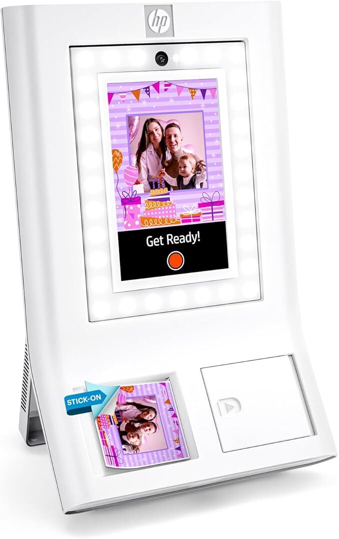 HP Sprocket Photo Booth Machine Instant Color Photo Printer | Party ...