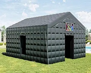 Rent a Large Black Inflatable Night Club Tent | Party Rentals by Us
