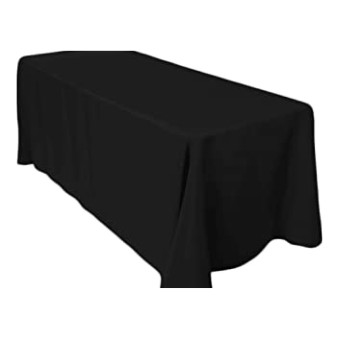 Minimat Black Rectangular table cloths 2000x3000 | Elegance Events & Décor