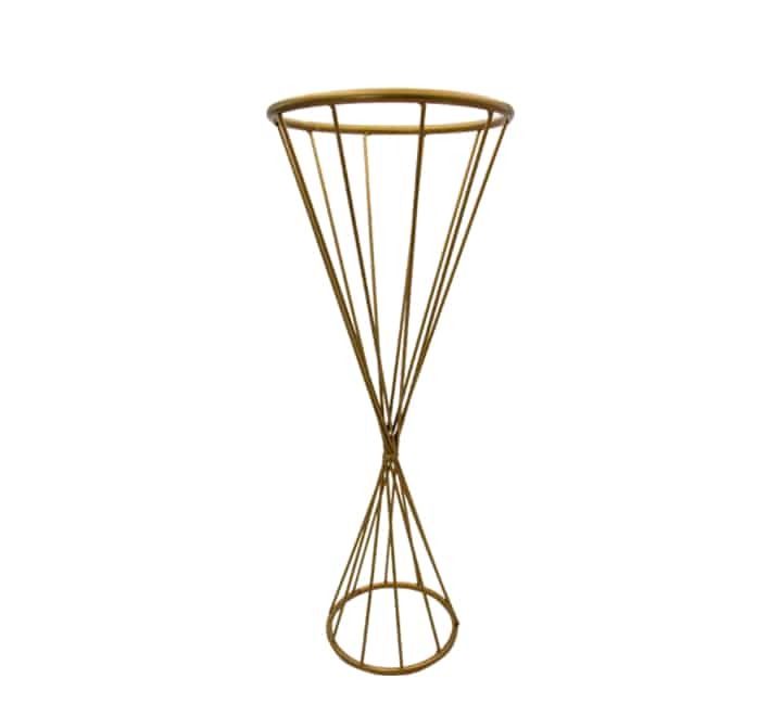 Gold Wire Flower Stand | Elegance Events & Décor