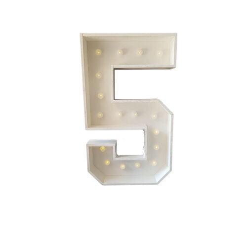 Number 5 Marquee Light (1 meter) | Elegance Events & Décor
