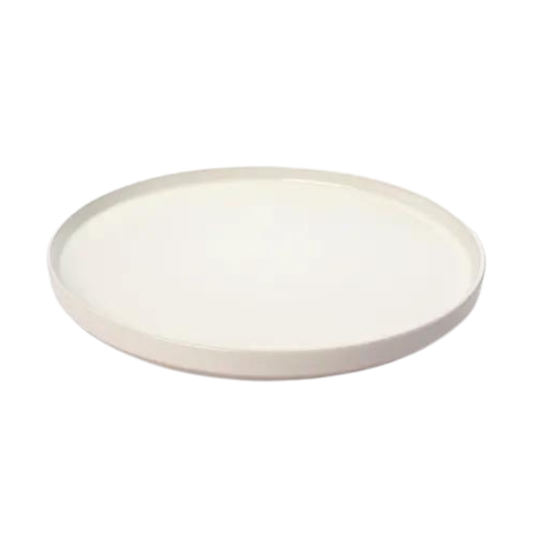 Original White High Rim Dinner Plate 25cm | Elegance Events & Décor