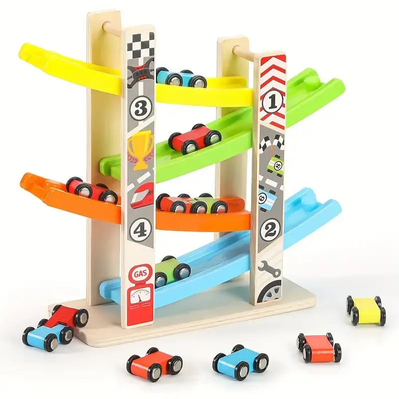 Wooden Car Race Track | Playscape Vermont
