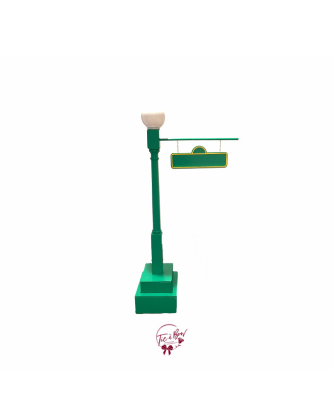 Sesame Street Light Post With Customizable Sign | Tie a Bow Rentals