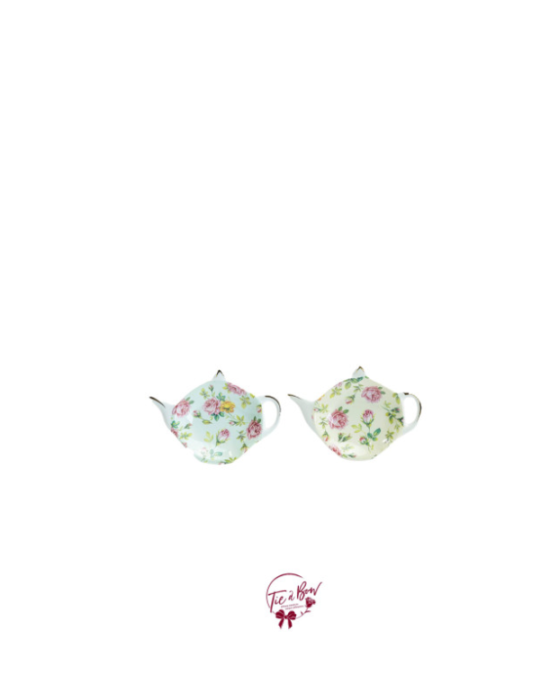 Mini Teapot Plates Set of 2 | Tie a Bow Rentals