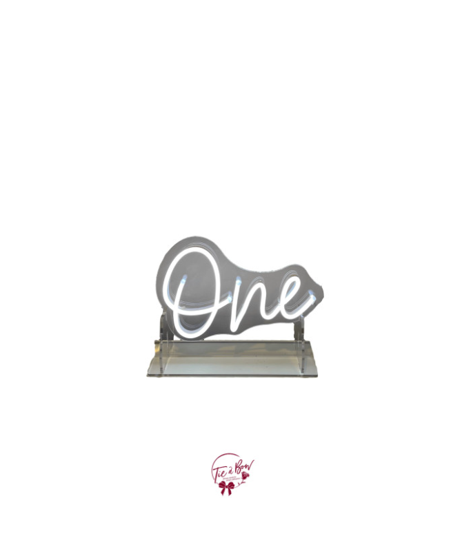 One Table Top Neon Sign | Tie a Bow Rentals
