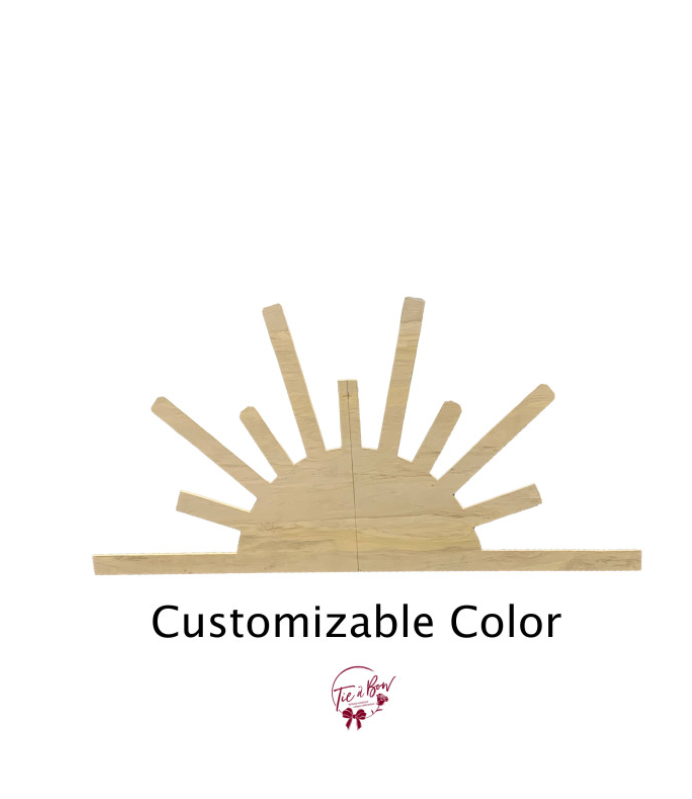 Sun Floor Prop 6ft wide (Customizable Color) | Tie a Bow Rentals