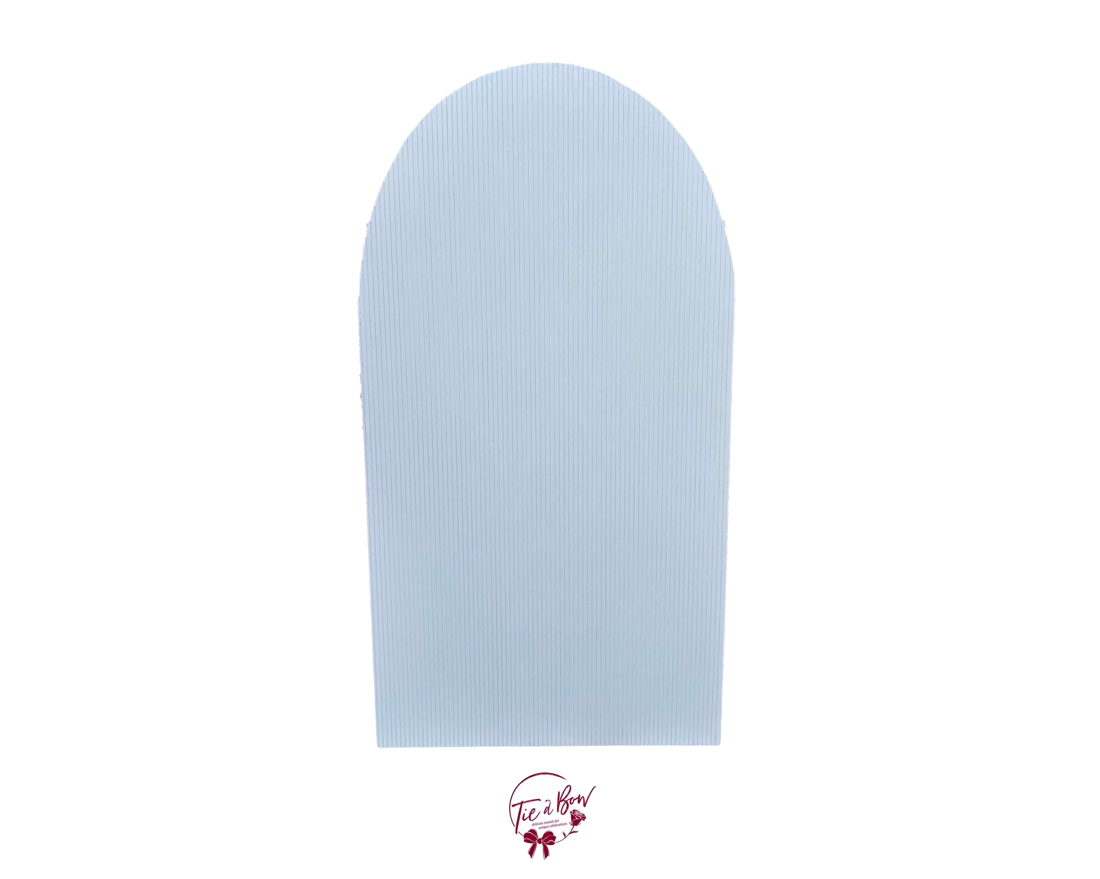 White Fluted Arch Backdrop | Tie a Bow Rentals