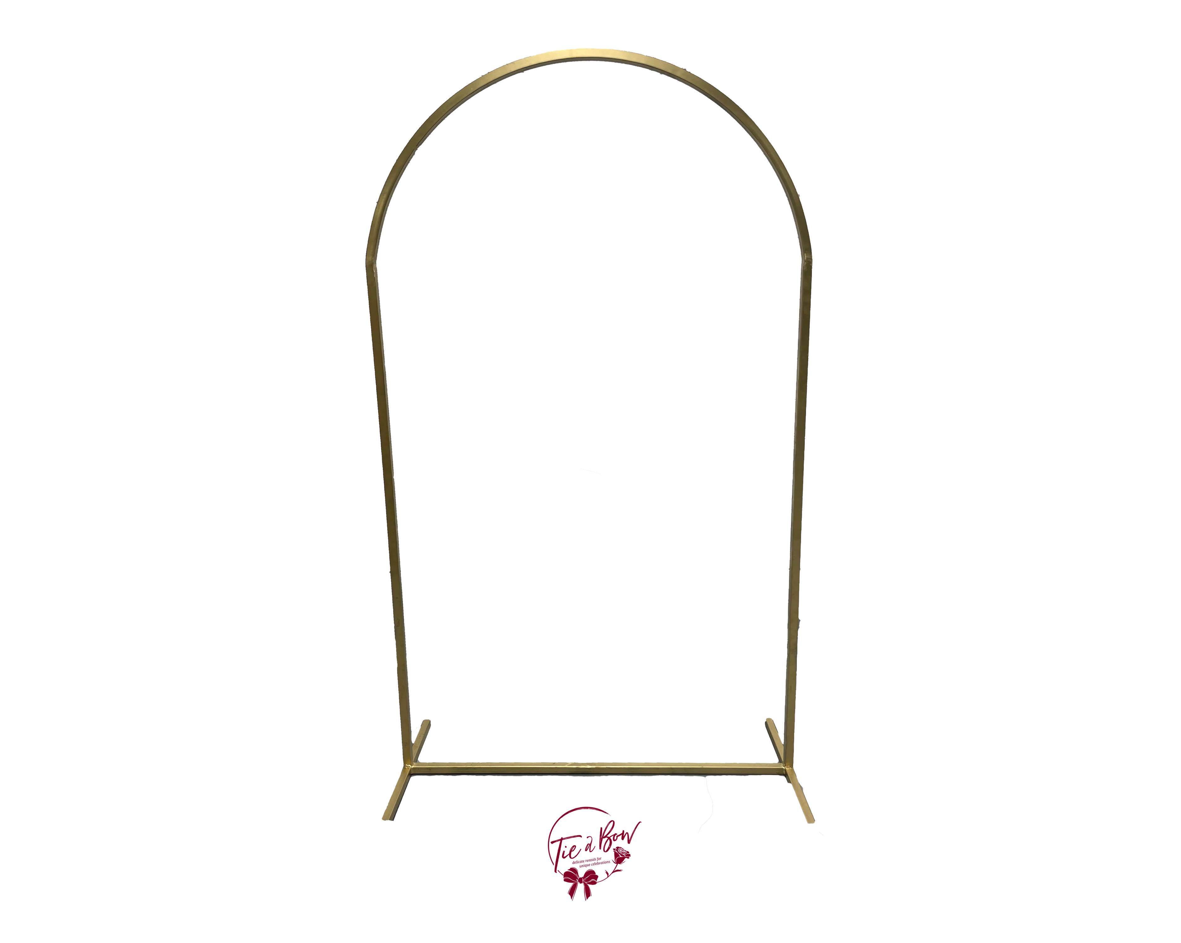 Gold Frame Arch Backdrop (7.25ft Tall) - Dismantles | Tie a Bow Rentals