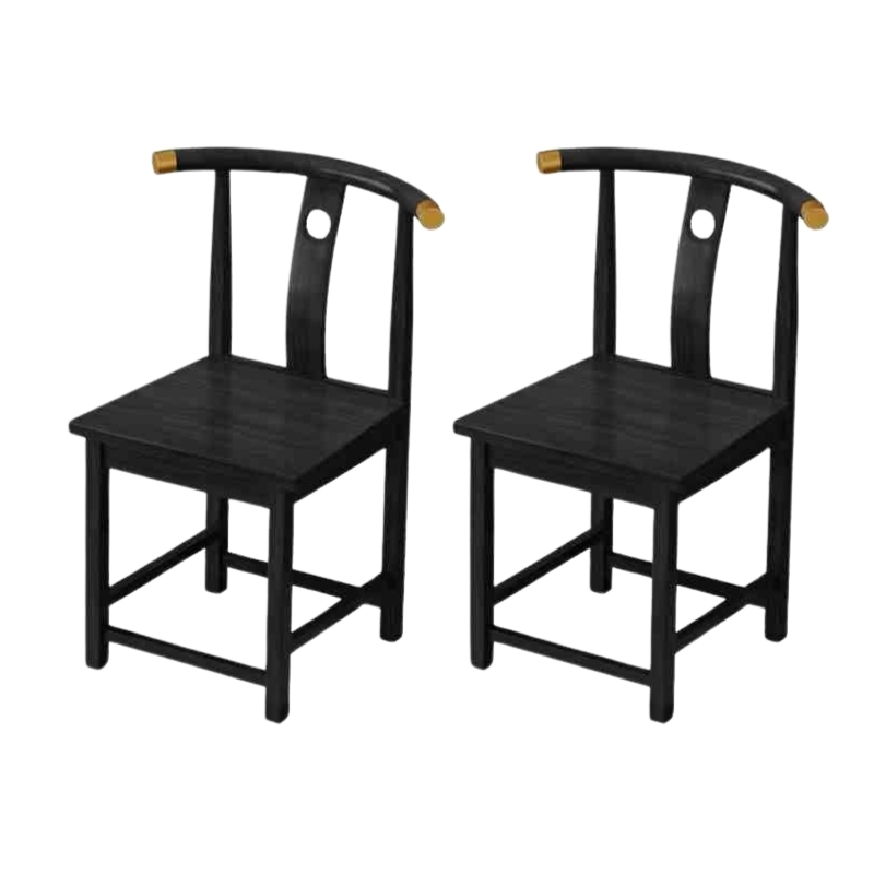 Rustic Wooden 2pcs Black Copper Chair Set Wedding Event Party ...
