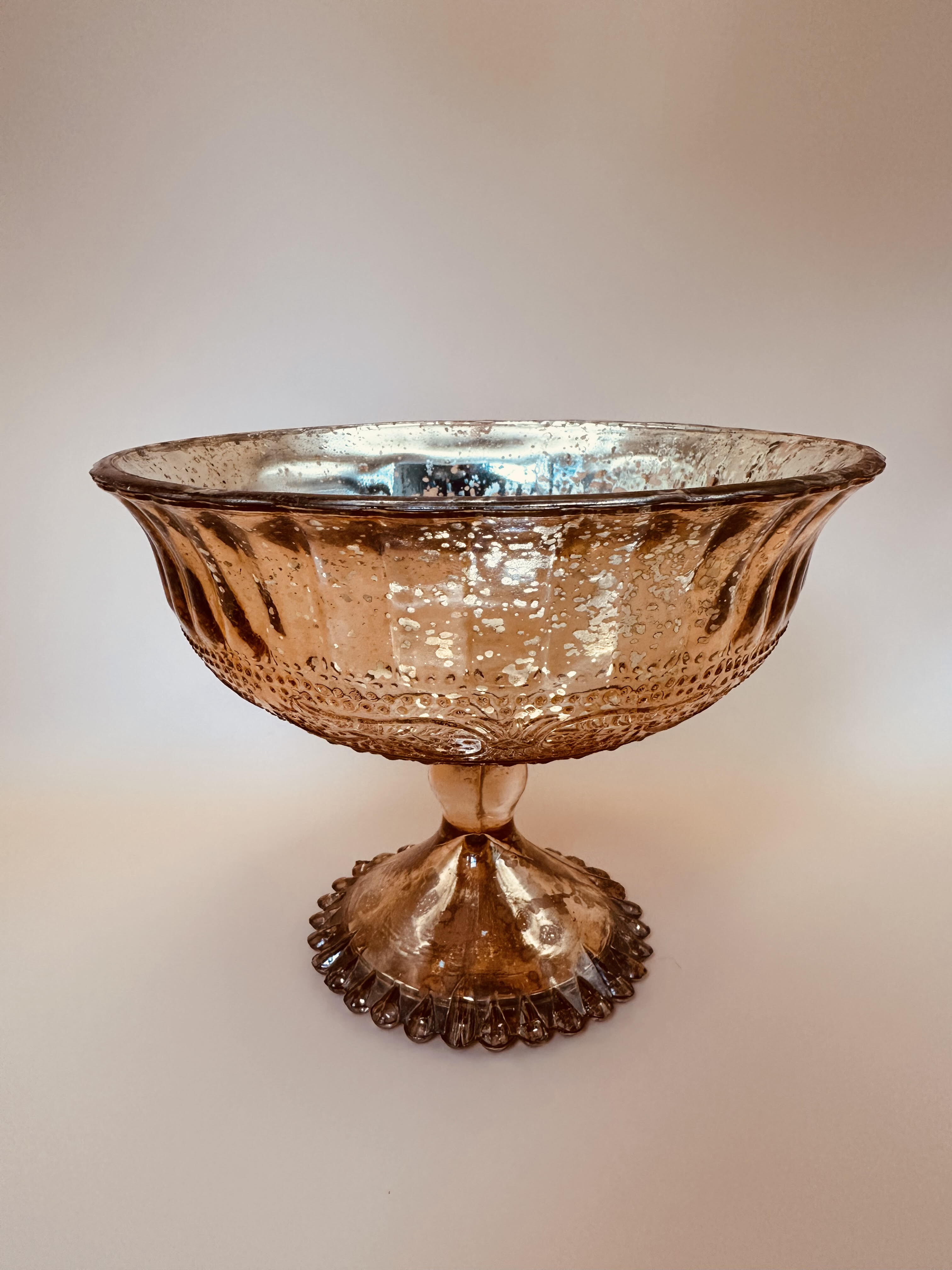 Rose Gold Compote Bowl | Southern Accents