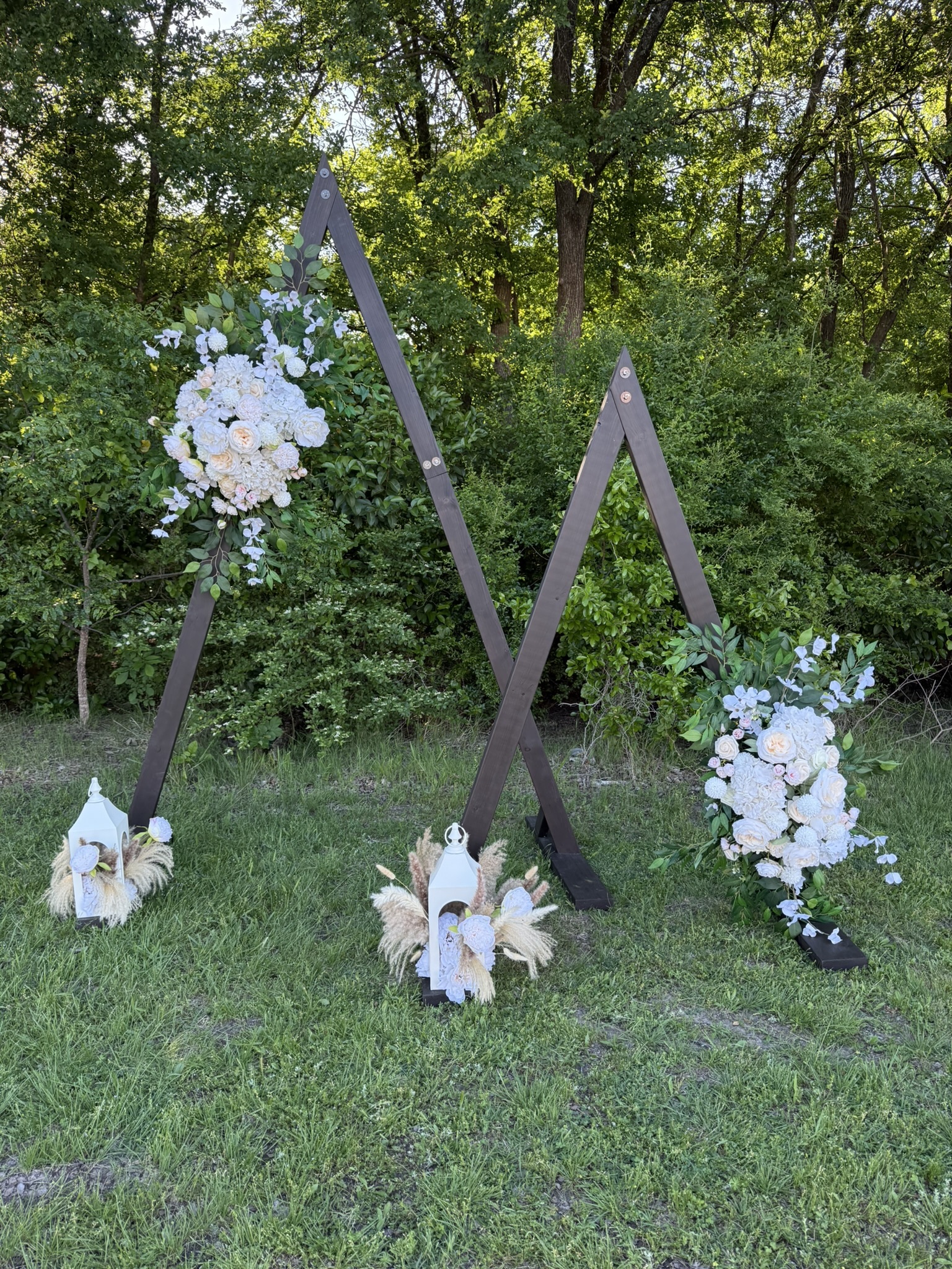 Dual Triangle Wedding Arch | Simply Gathered Events LLC