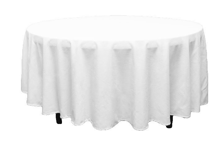 108' White Round Linen | Wedding and Special Event Rentals