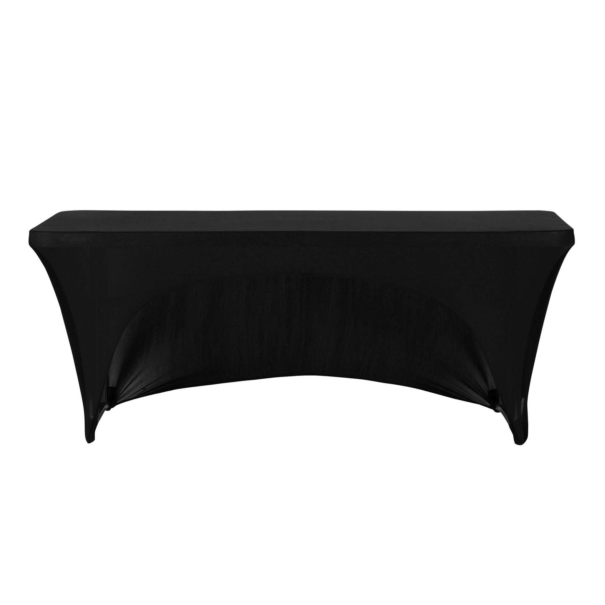 Black Spandex Linen for 6ft Rectangle Table | Fiesta Event Rentals ...