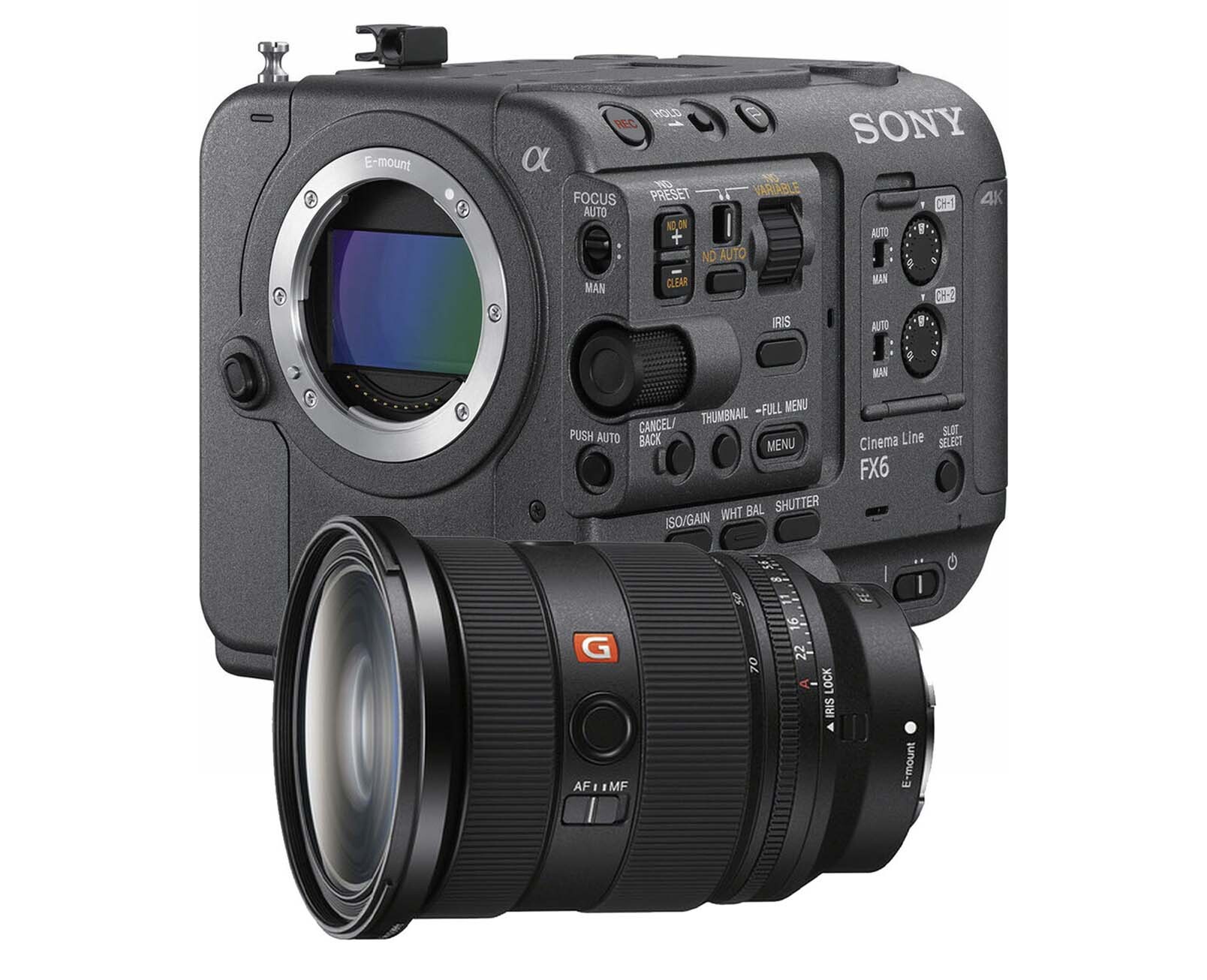 Rent the SONY PXW-FX6 Camera & FE 24-70mm F2.8 GM II Lens | Hire video ...