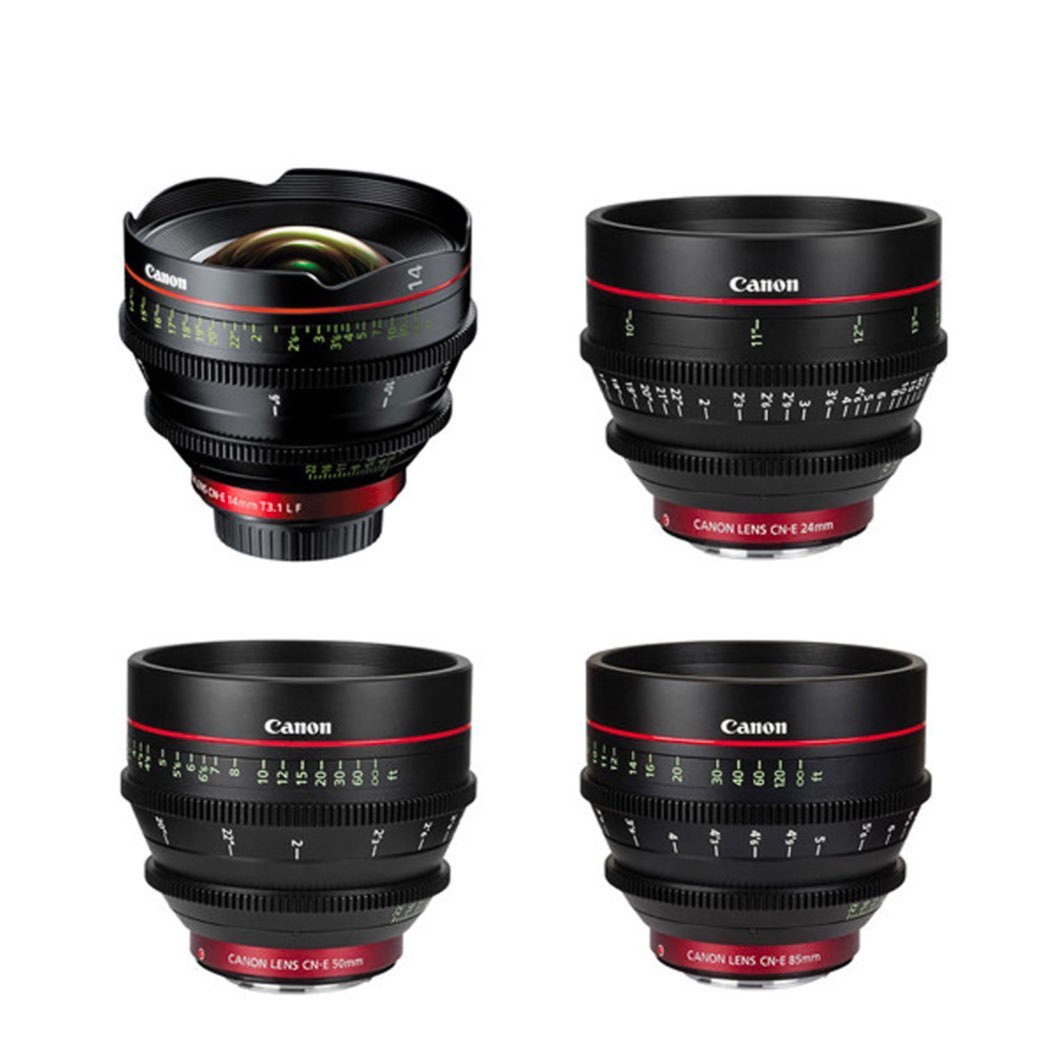 Rent the ultimate Canon EF Cine Prime 4 Lens Set. | Hire video camera ...