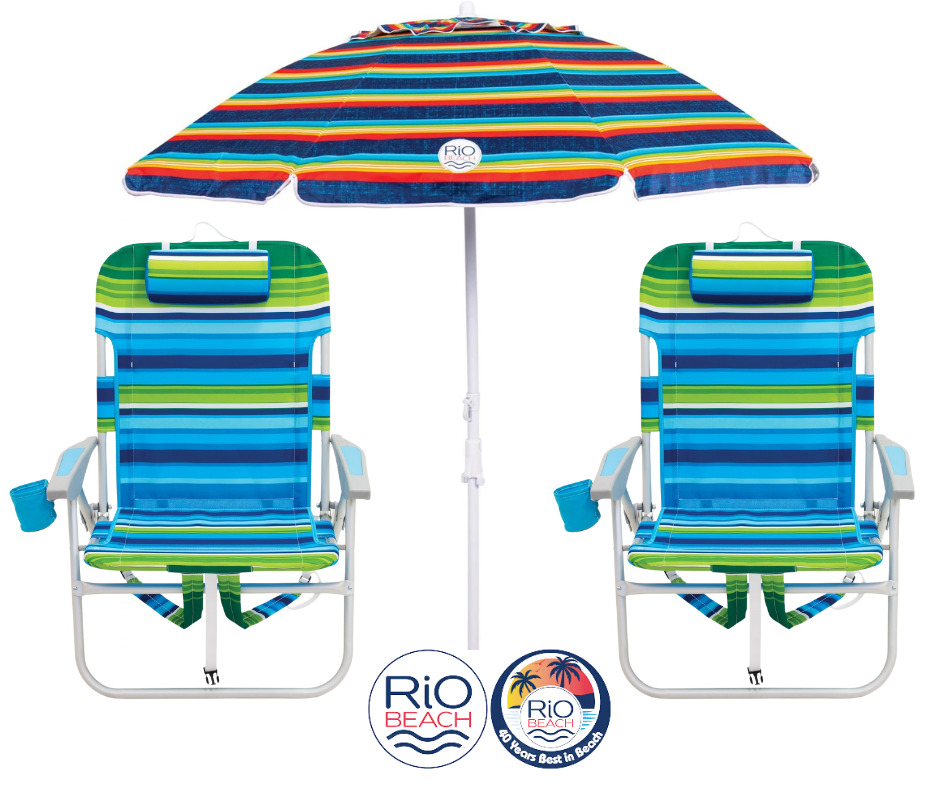 Keep It Simple - (Beach Bundle: 2 Rio Beach 'Big Boy' Backpack Chair ...