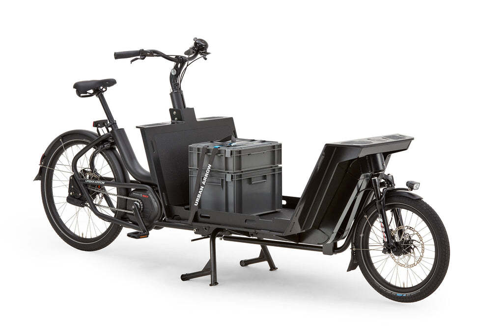 Flatbed Electric Cargo Bike Urban Arrow | BiciCare Bicycle Rental Amsterdam