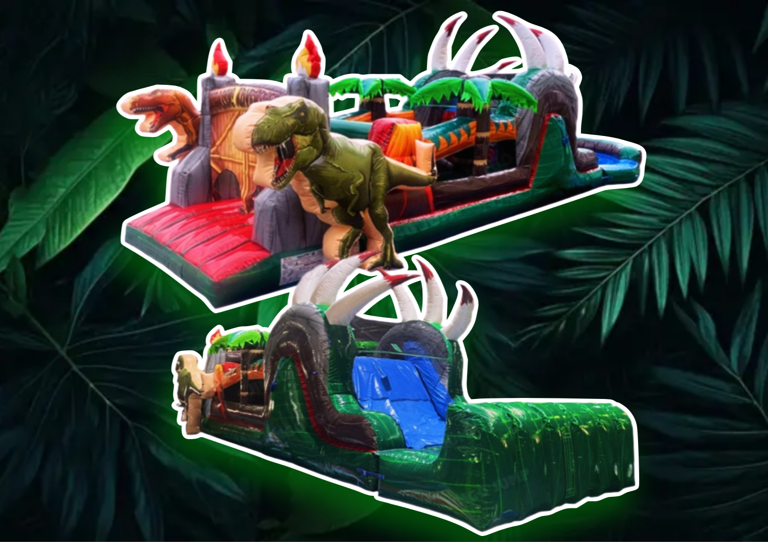 Jurassic Adventure Obstacle Course | beebouncekc.com