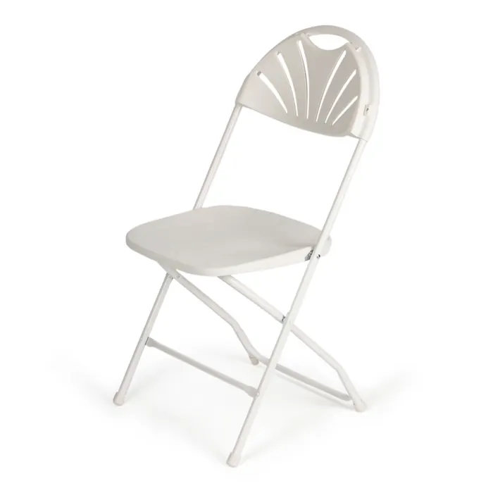 Standard Folding Chair Fan Back (White) | Reno-Tahoe Party Rentals ...